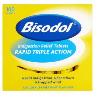 Buy Bisodol Indigestion Relief - 100 Tablets