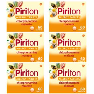 Buy Piriton Allergy Tablets - 6 Pack of 60 | Chemist4U