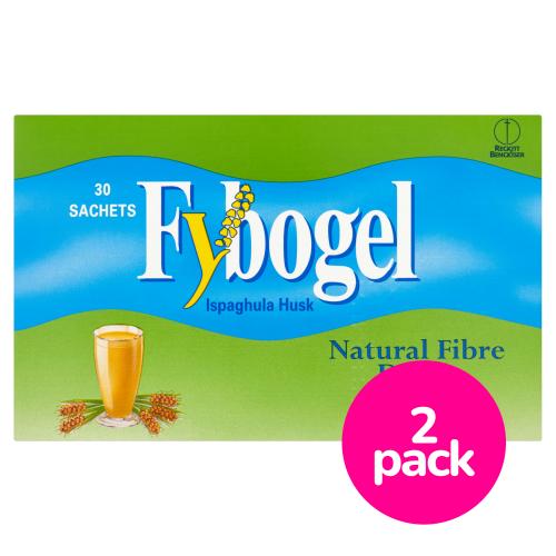 Buy Fybogel Natural Fibre Drink - 30 Sachets (2 pack)