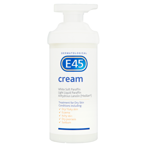 E45 Dermatological Cream Pump - 500ml | Dry Skin Moisturiser | Chemist 4 U