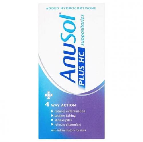 Anusol Plus HC - 12 Suppositories | Chemist 4 U