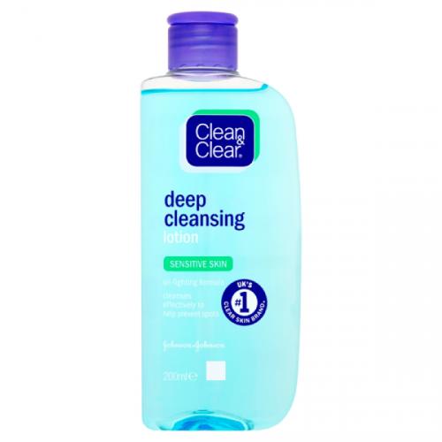Buy Clean & Clear Deep Cleansing Lotion Sensitive 200ml Online | Chemist4U