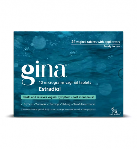 Buy Gina Vaginal Tablets - 24 Pack | HRT | Chemist4U