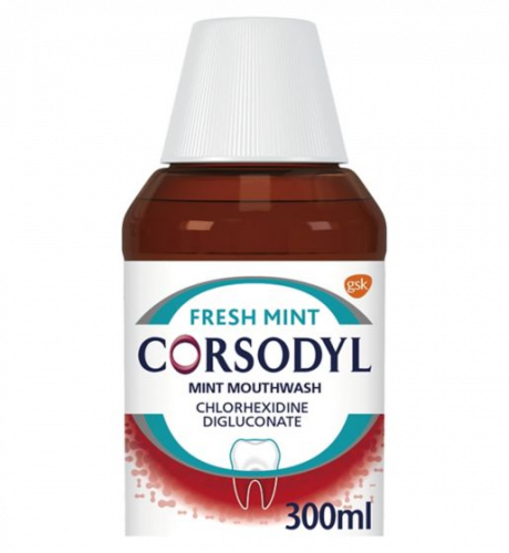 Corsodyl Chlorhexidine Mint Mouthwash 300ml | Chemist 4 U