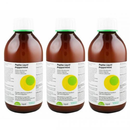Peptac Peppermint Flavour Antacid - 500ml (3 Pack)