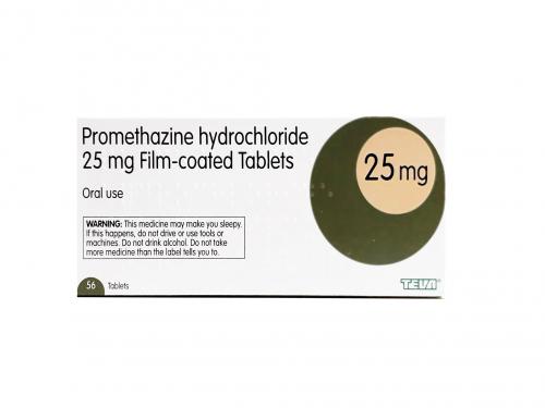 Promethazine Hydrochloride - 56 x 25mg Tablets | Chemist 4 U